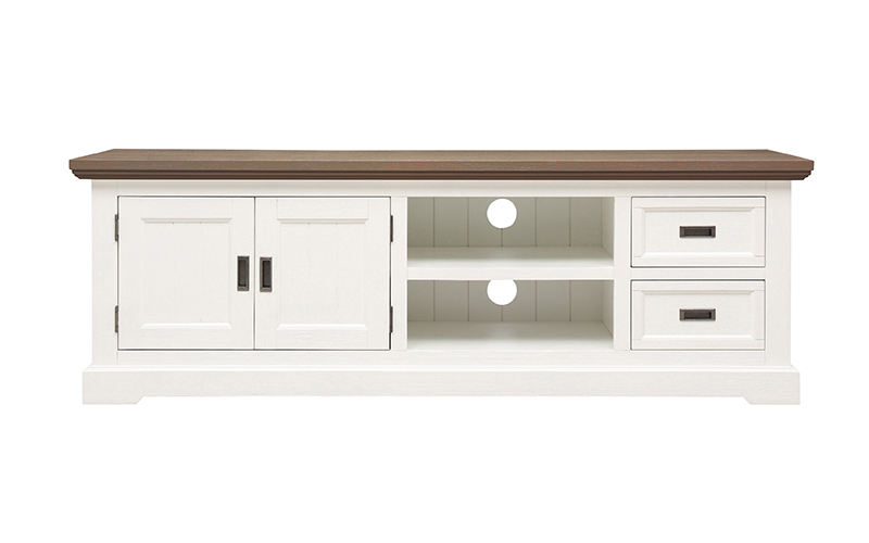 Hamptons Entertainment Unit 180cm in Acacia Two Tone by OZ Design ...