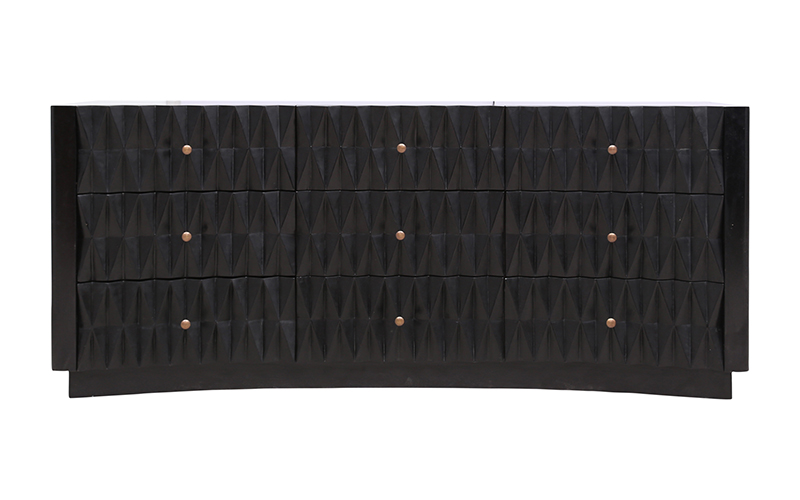 Sapphire Buffet 184cm in Black by OZ Design - Style Sourcebook