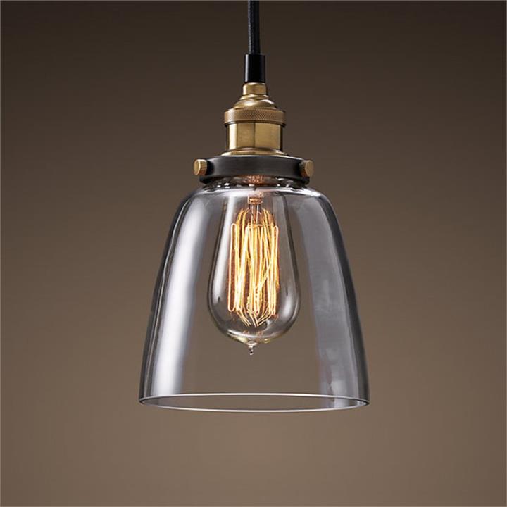 Bettina Glass Bell Shade Filament Pendant Light by Laputa Lighting ...