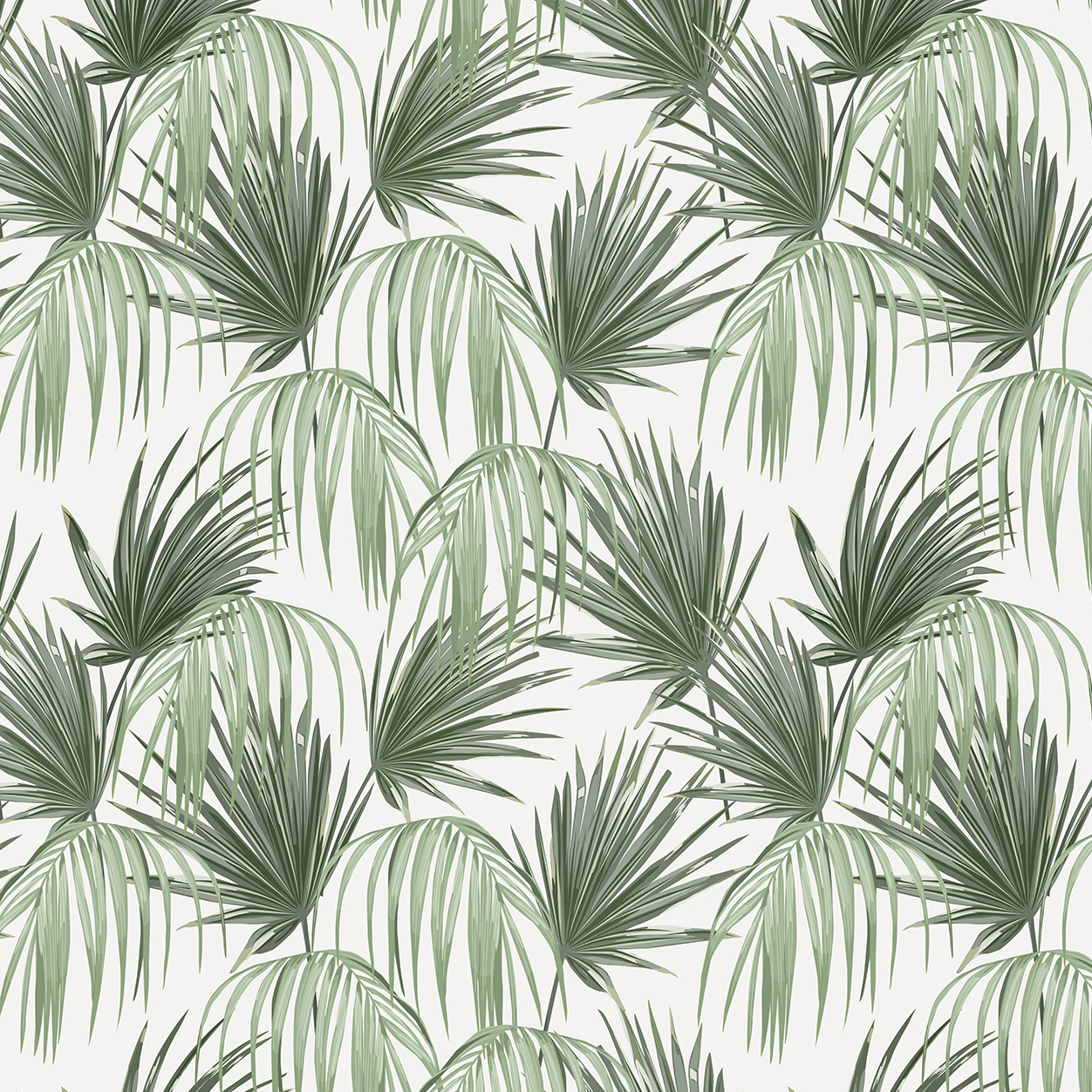Tropical Fronds Removable Wallpaper by Boho Art & Styling - Style ...