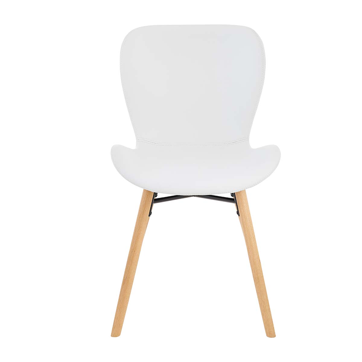 Batilda Dining Chair in White PU / Oak Leg by OzDesignFurniture - Style ...