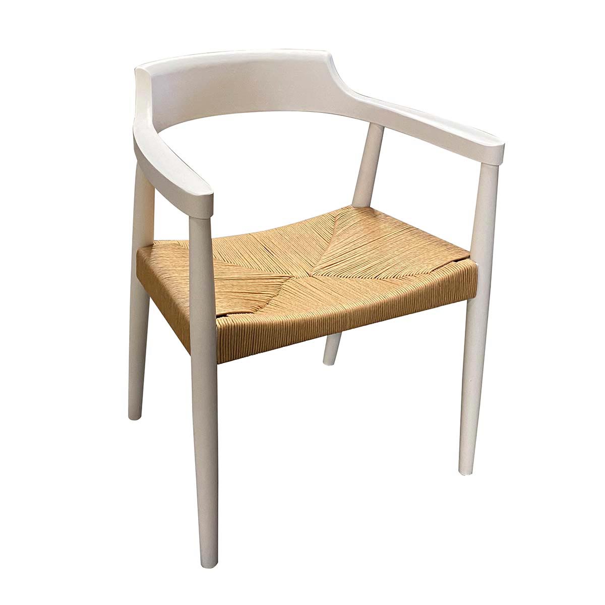 Trilogy Dining Chair in White / Natural Seat by OZ Design - Style ...