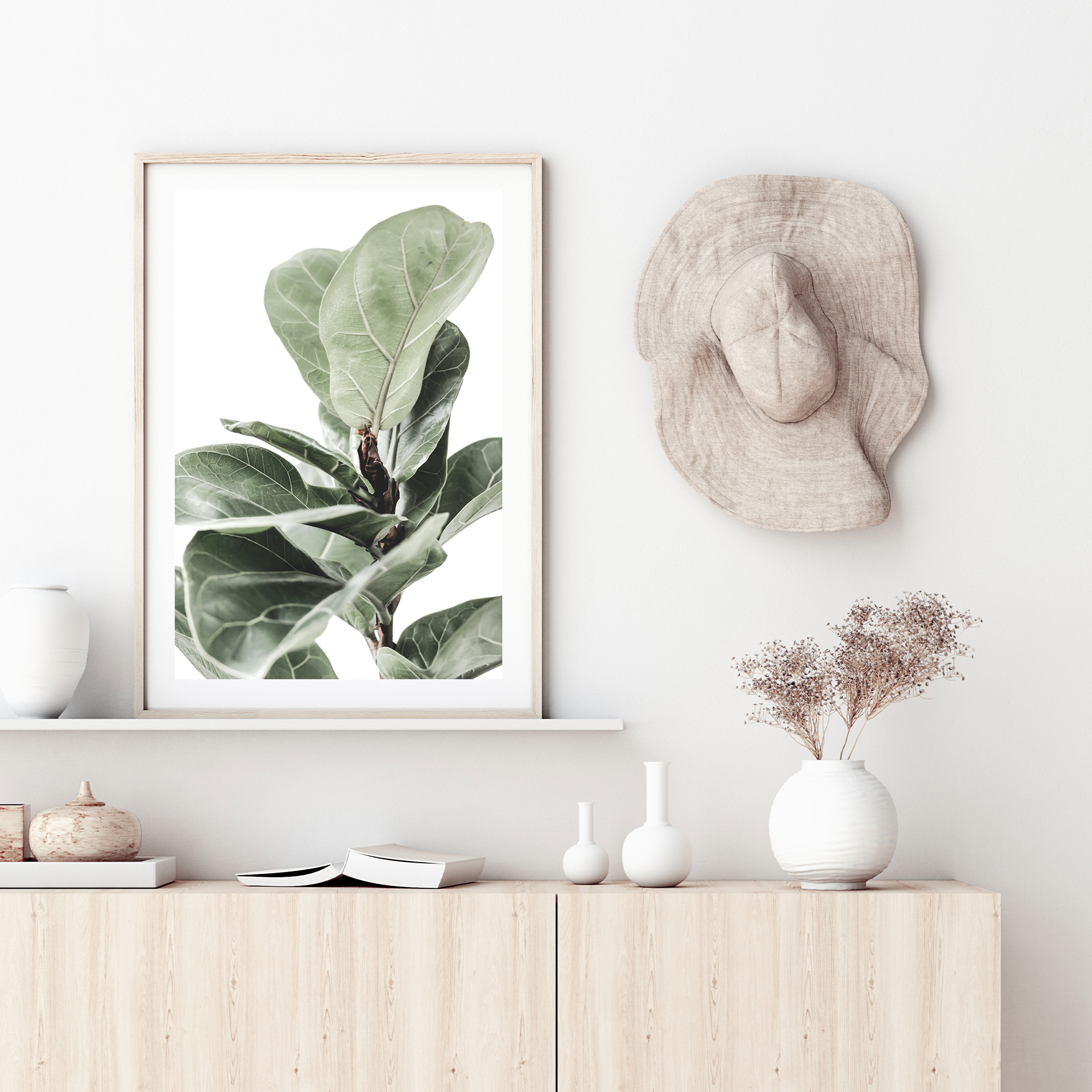 Fiddle Leaf Fig Art Print Set by The Paper Tree - Style Sourcebook
