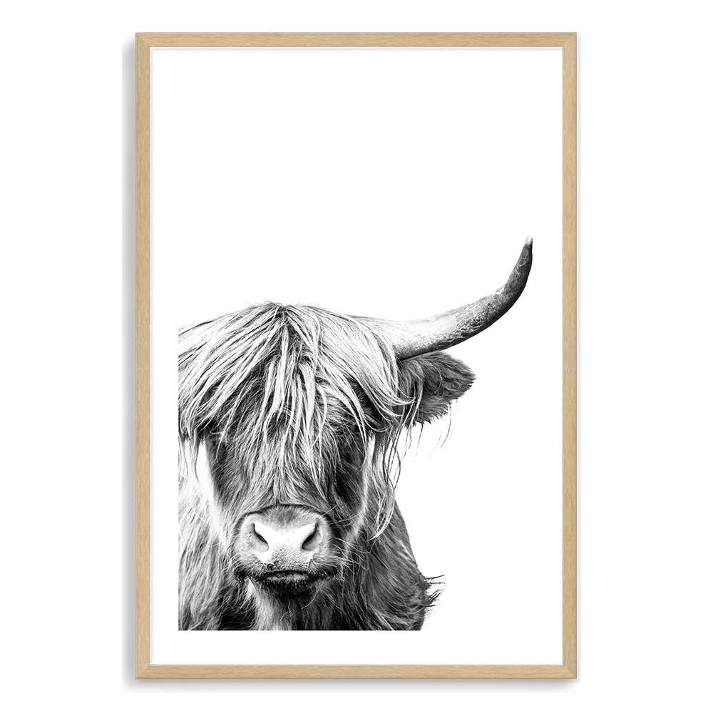 Harper The Highland Cow Portrait Art Print by The Paper Tree - Style ...