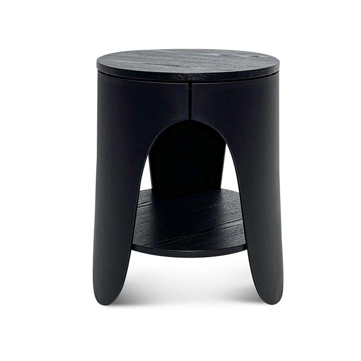 Jackson Round Side Table - Full Black by Interior Secrets - AfterPay ...
