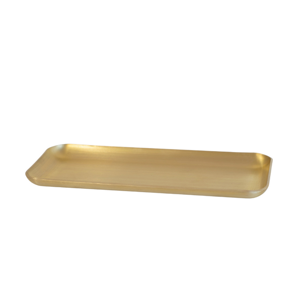 Brass Rectangular Tray Large by Granite Lane - Style Sourcebook
