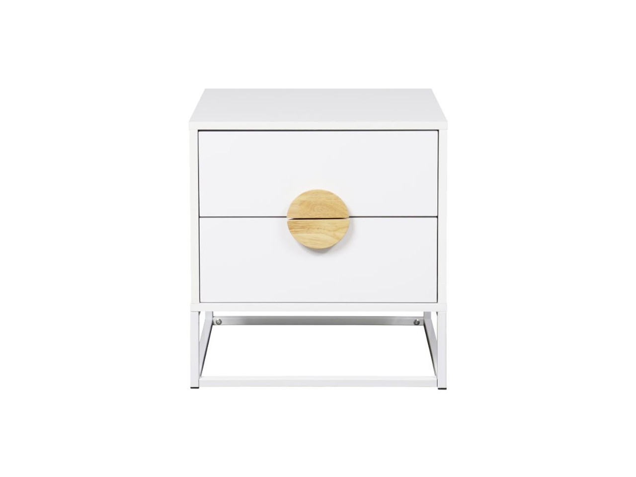Eclipse Bedside Table - White by Mocka - Style Sourcebook