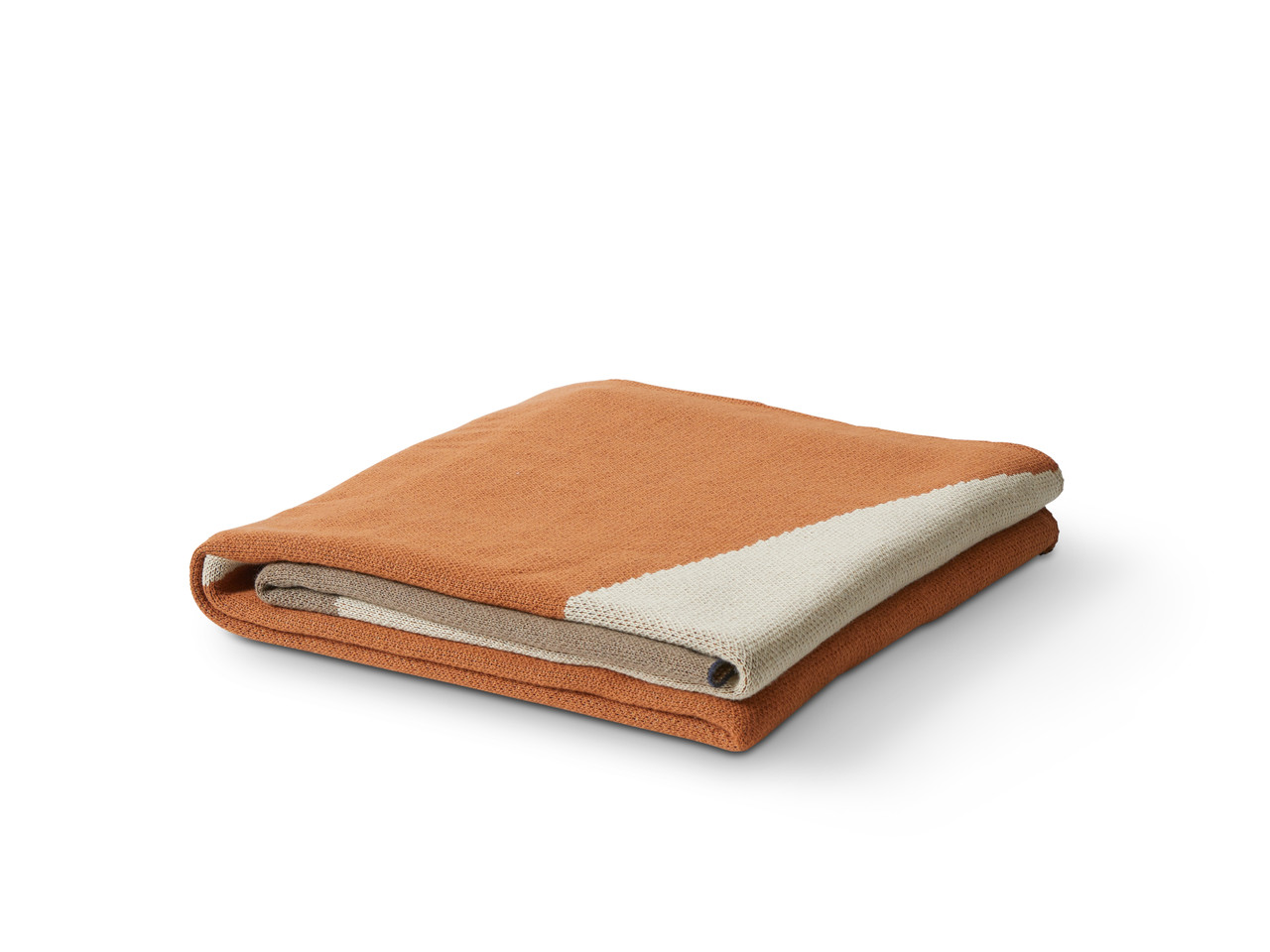 Amarose Abstract Knit Throw - Navy/Rust by Mocka - Style Sourcebook