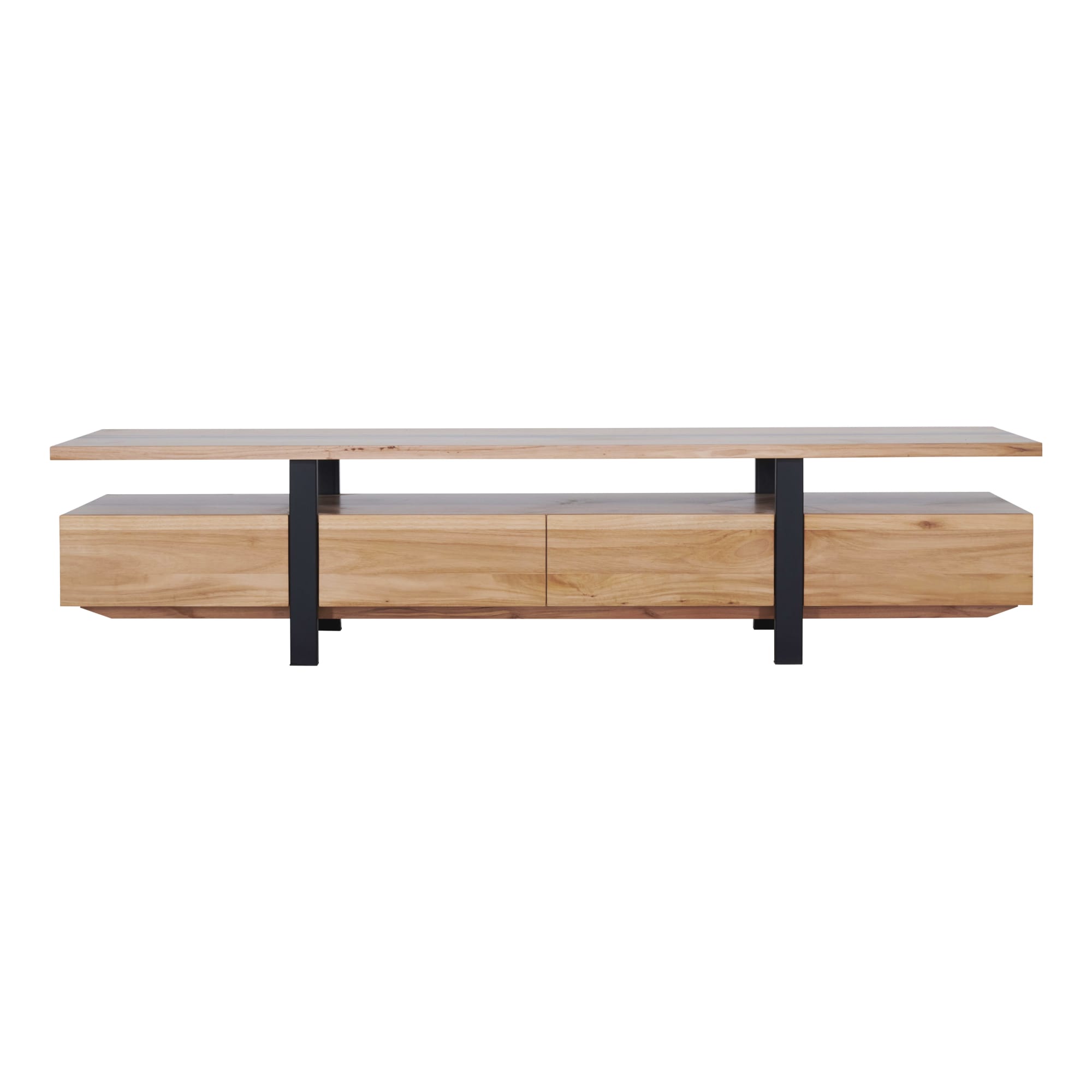 Rawson Entertainment Unit 220cm in Messmate with Resin by OZ Design ...