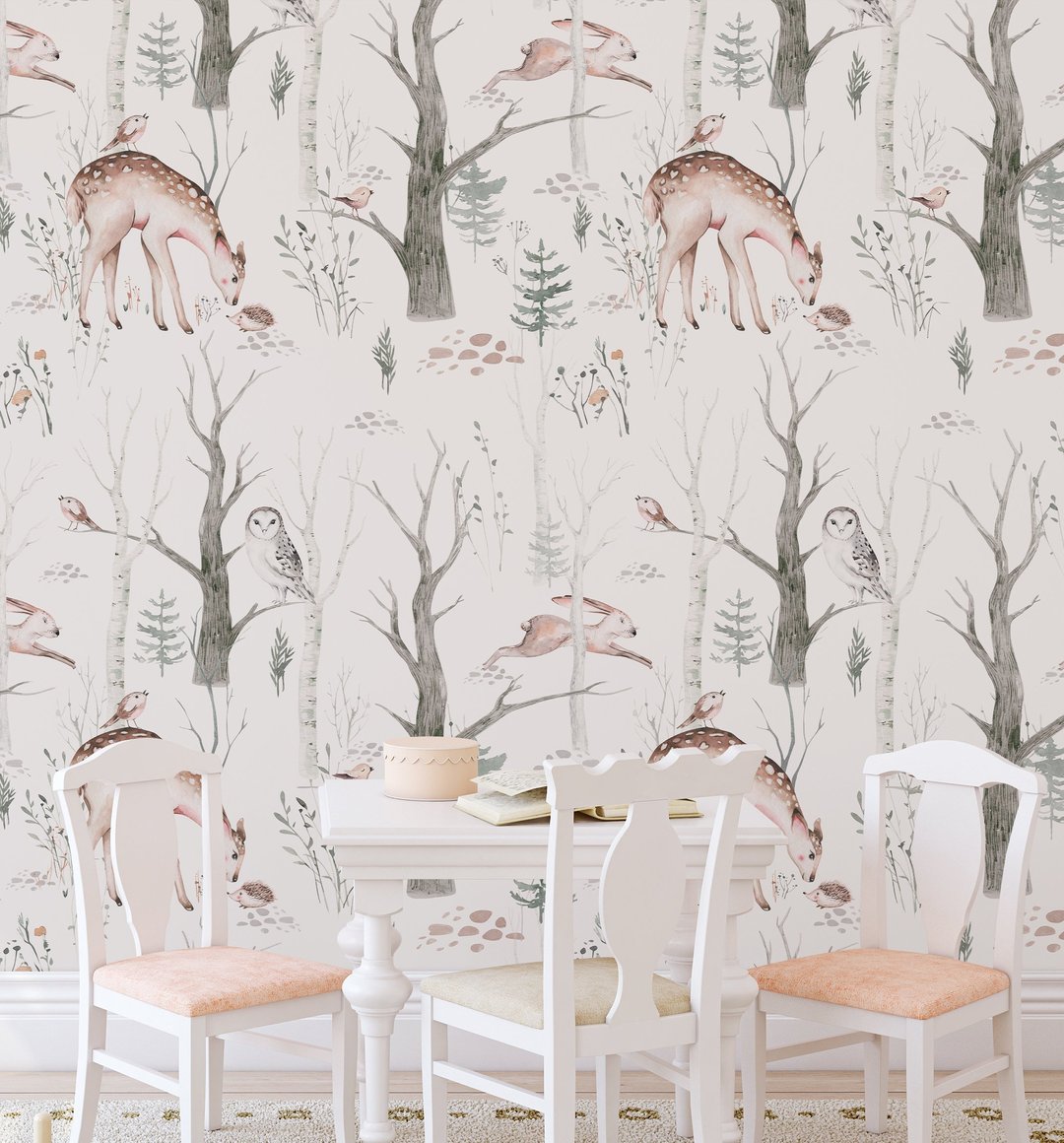 Forest Friends Wallpaper by oliveetoriel.com - Style Sourcebook