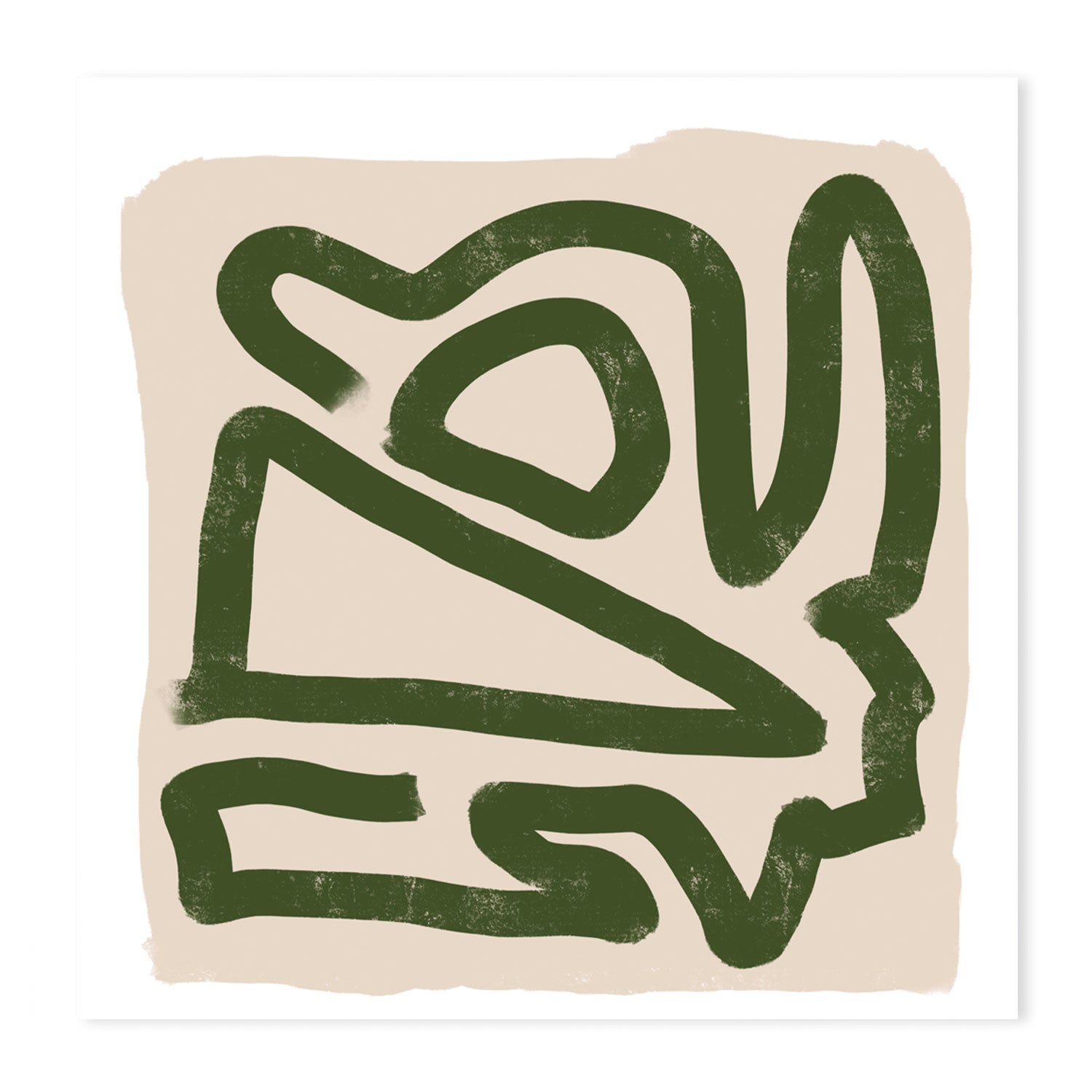 Green Scribble, Style A , By Sharyn Bursic by Gioia Wall Art - Style ...