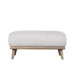 Xander Luna Almond Ottoman by James Lane - Style Sourcebook