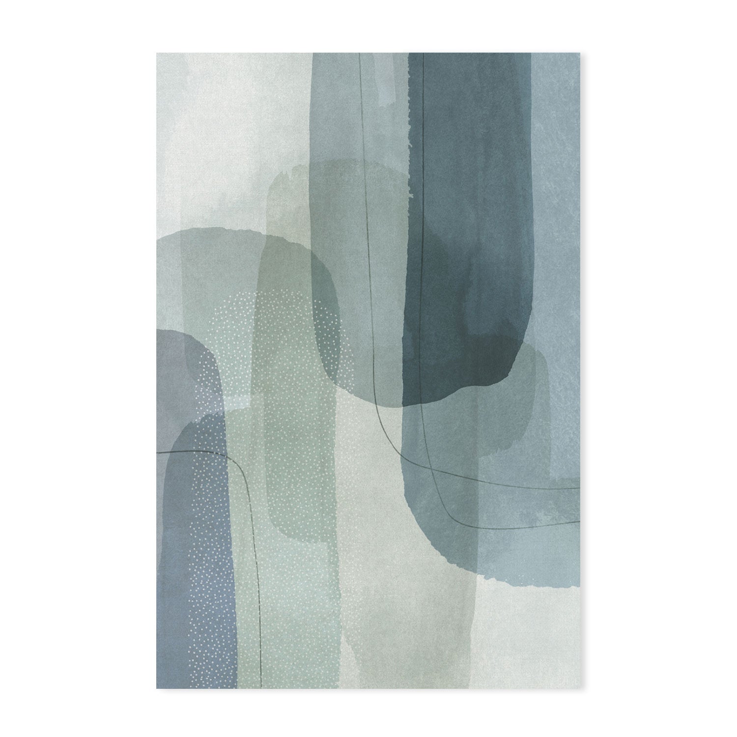 Painted Curves Green, Style A , By Dear Musketeer Studio by Gioia Wall ...