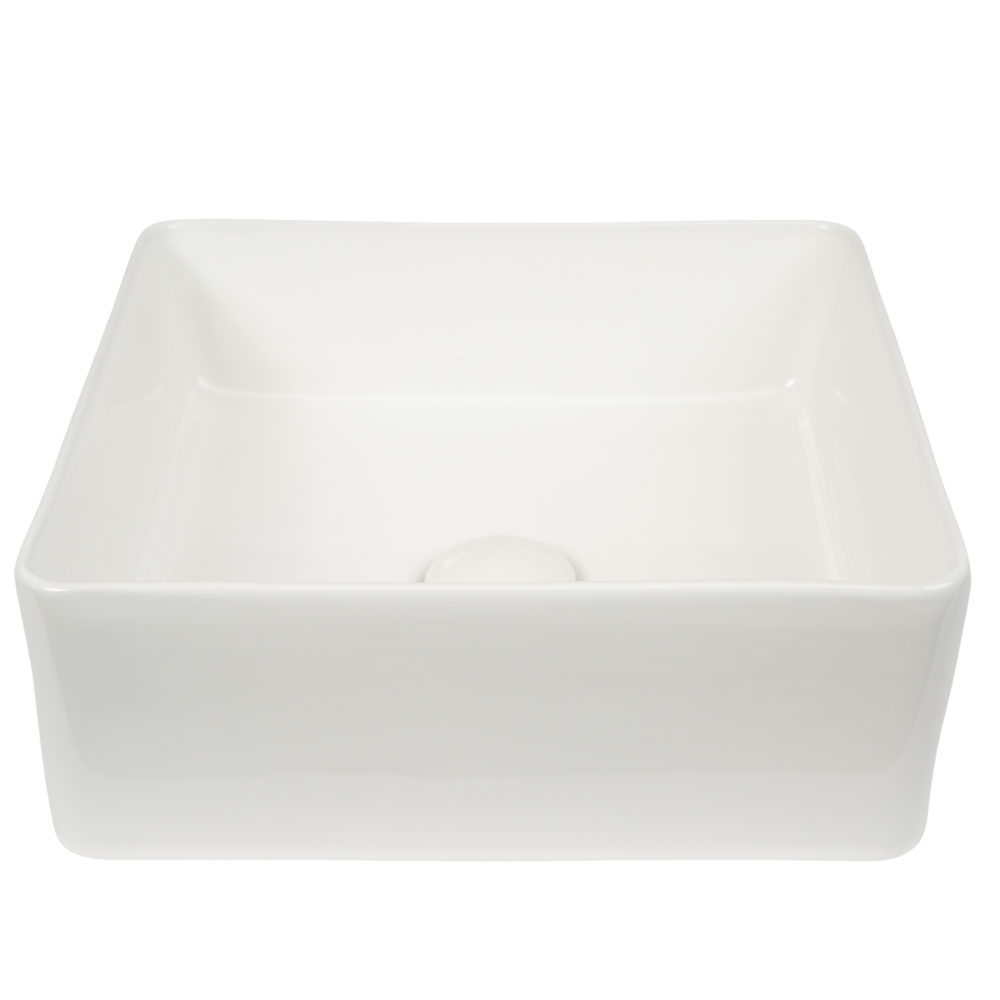 Buildmat Navi Gloss White Square Basin by Buildmat - Style Sourcebook