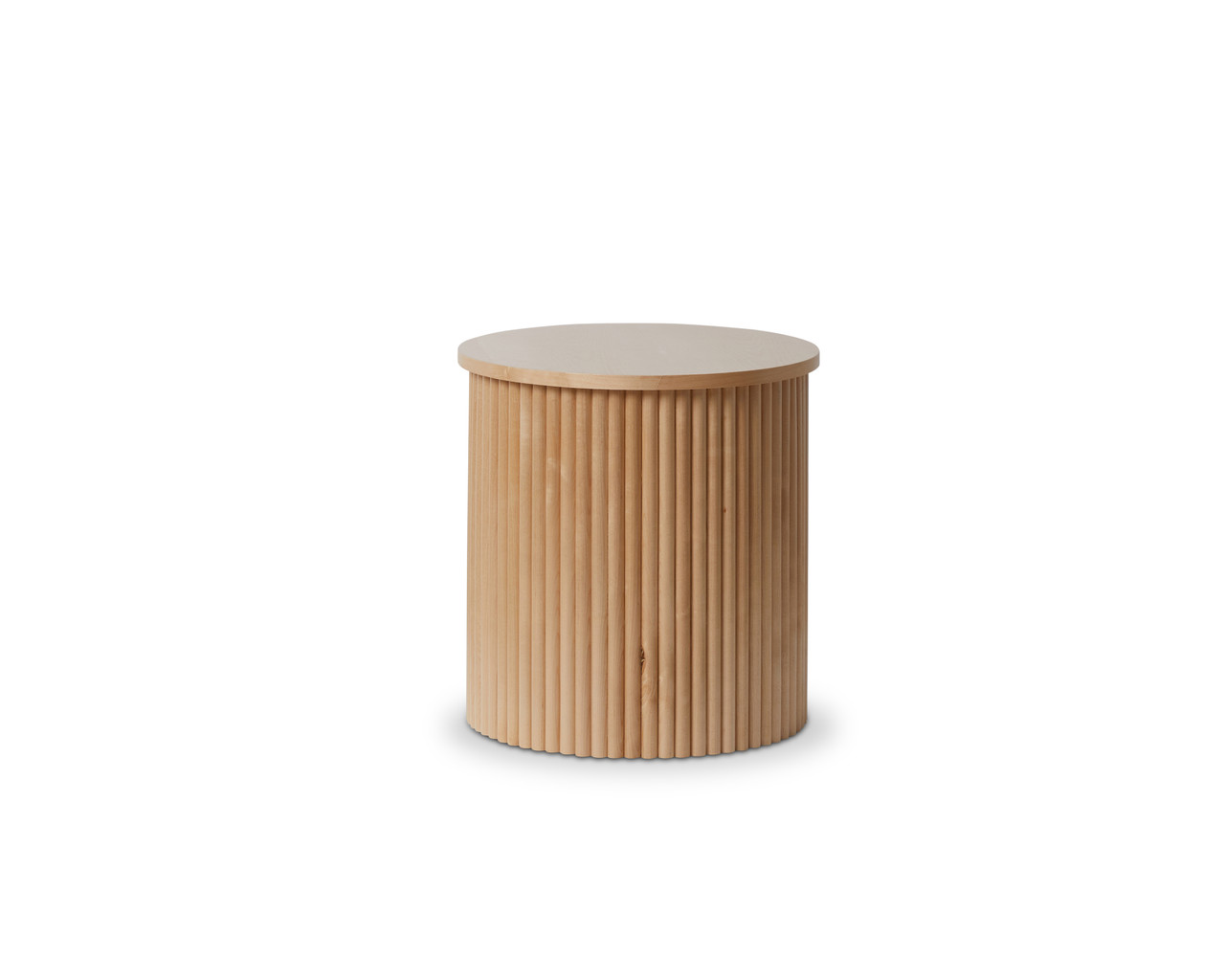 Eve Drum Side Table - Birch by Mocka - Style Sourcebook