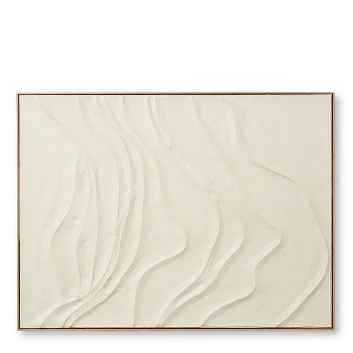 Wavy Hand Painted Wall Art - 90 x 5 x 120cm by Elme Living - Style ...