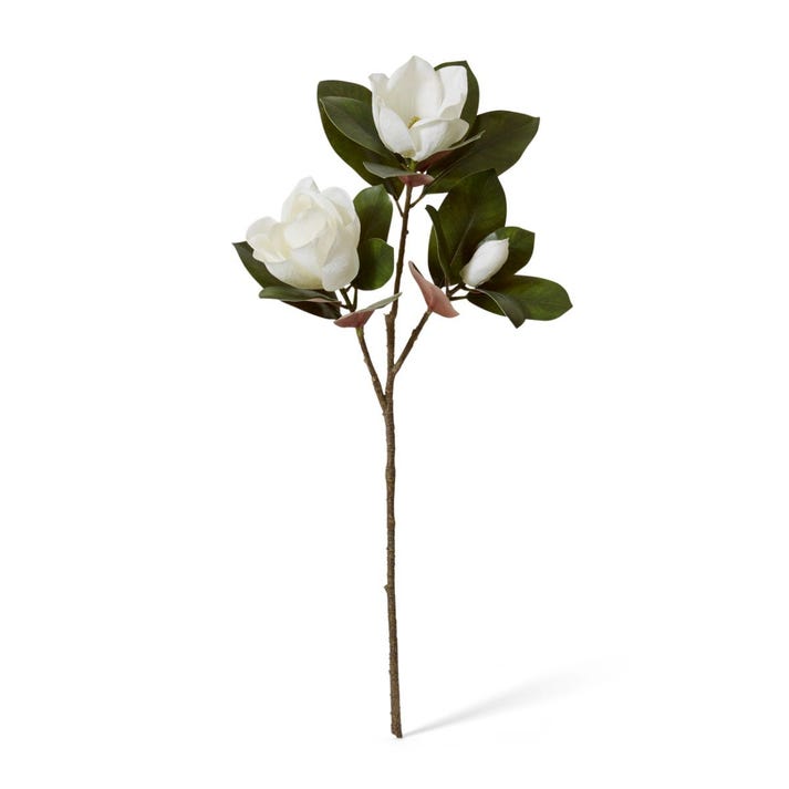 Magnolia Flower Spray - 40 x 40 x 85cm by Elme Living - Style Sourcebook