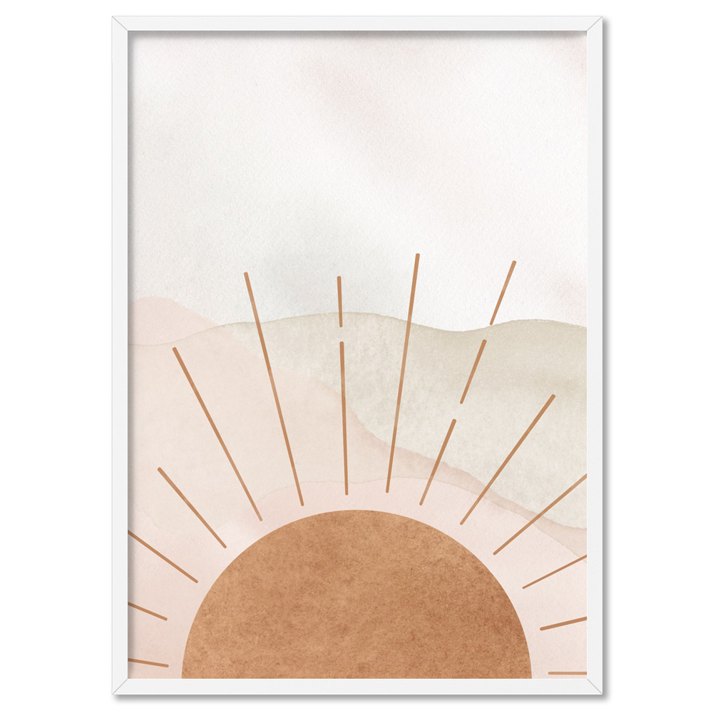 Boho Sunrise in Watercolour I - Art Print by Print and Proper - Style ...