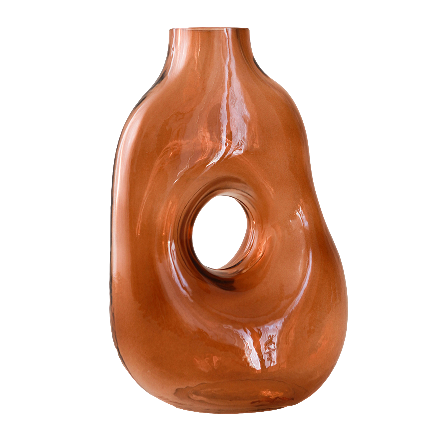 Caro Rust Glass Vessel by Urban Road - Style Sourcebook