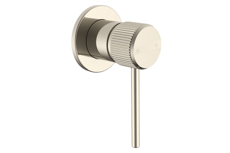 Soul Groove Wall / Shower Mixer, Brushed Nickel by ADP - Style Sourcebook