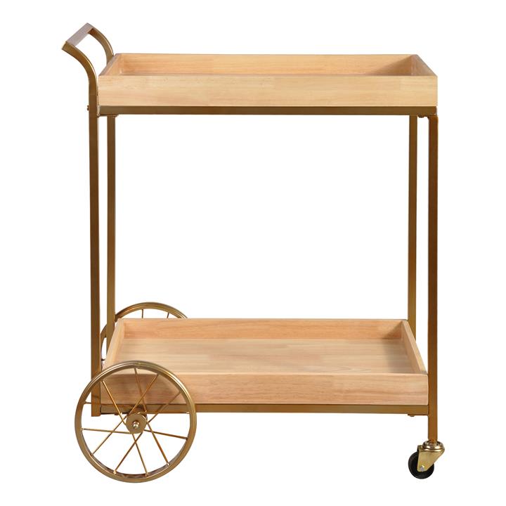 Luxe Timber & Iron Drinks Trolley by Superb Lifestyles - Style Sourcebook