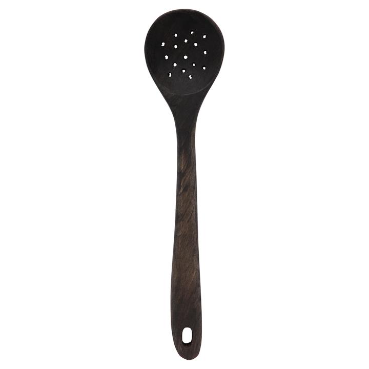 VTWonen Cyder Acacia Timber Slotted Spoon,Black by vtwonen - Style ...
