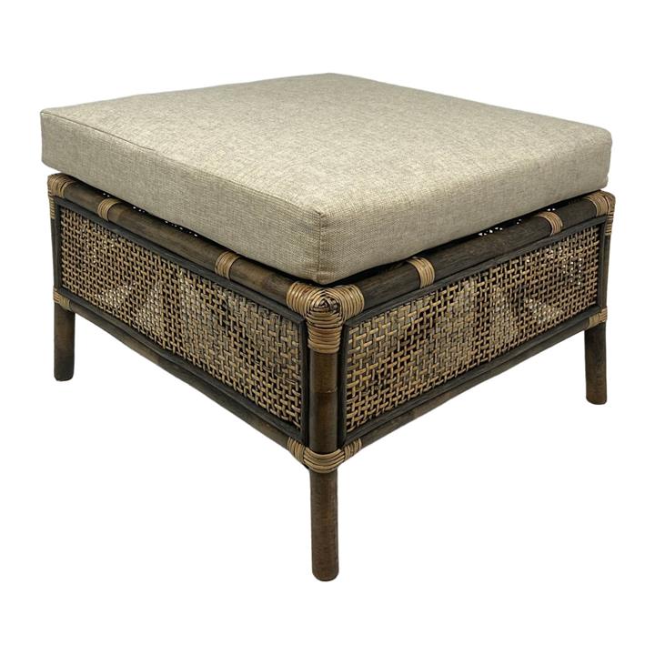 Hosten Rattan Footstool by Chateau Legende - Style Sourcebook