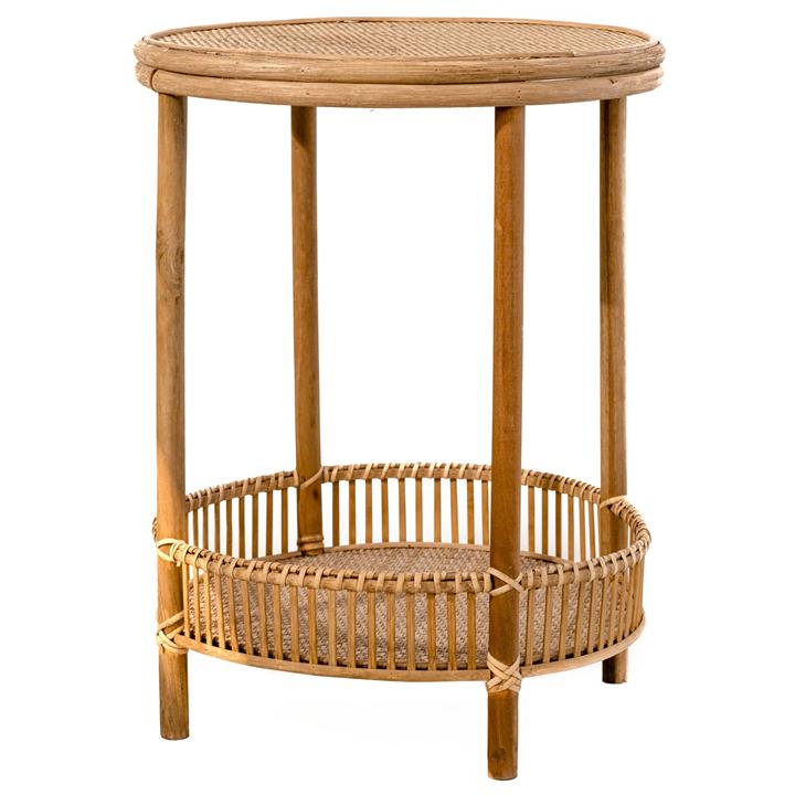 Royena Rattan Round Side Table by Casa Sano - Style Sourcebook