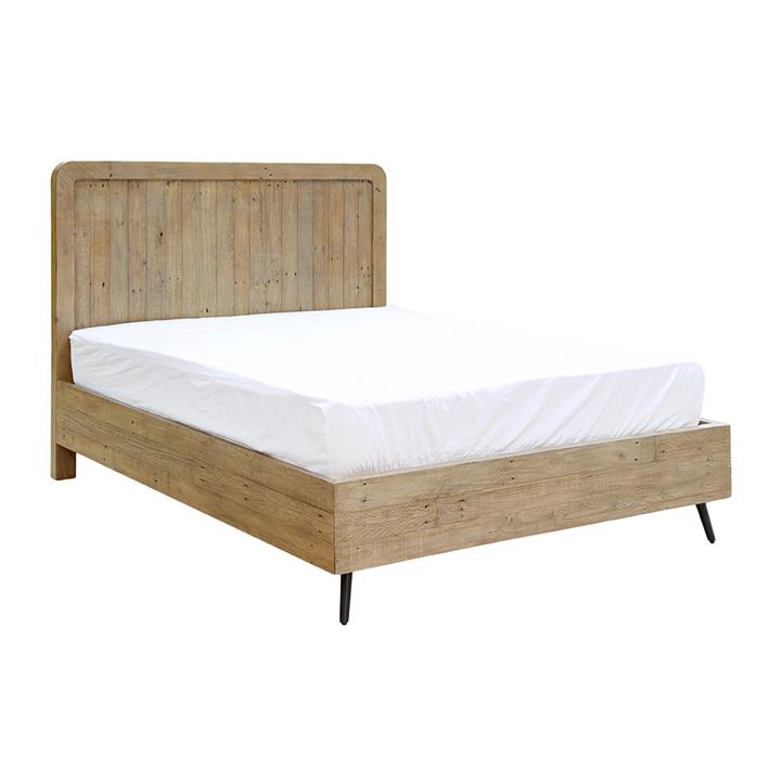 Valletta Reclaimed Timber Platform Bed, King by PGT Reclaimed - Style Sourcebook