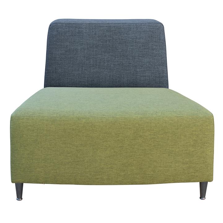 Lindo Fabric Convex Lounge Chair, Green / Grey by Brighton Home - Style ...