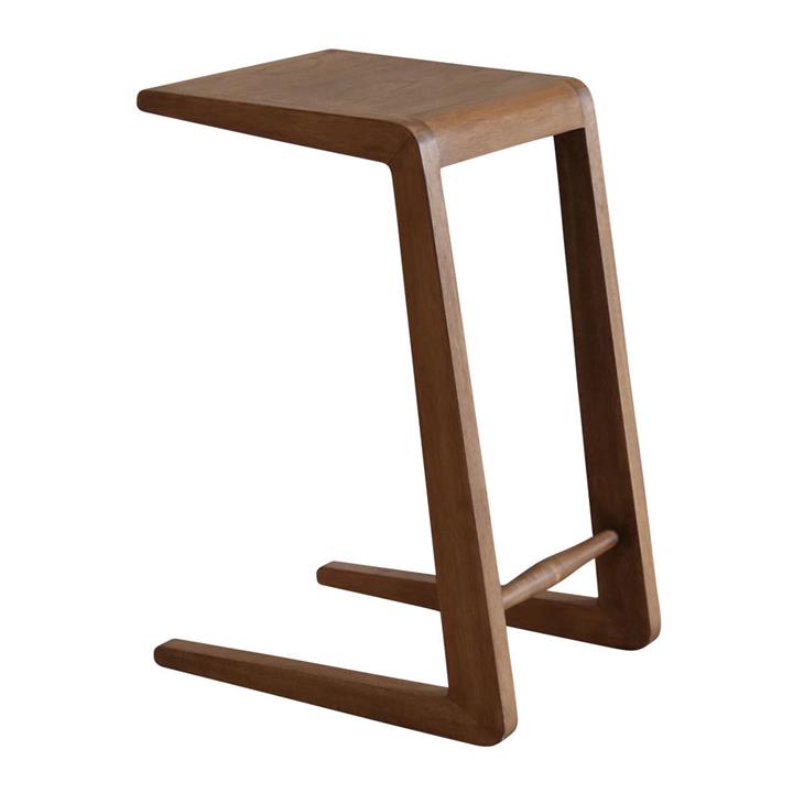 Dario Wooden C-shape Side Table by j.elliot HOME - Style Sourcebook