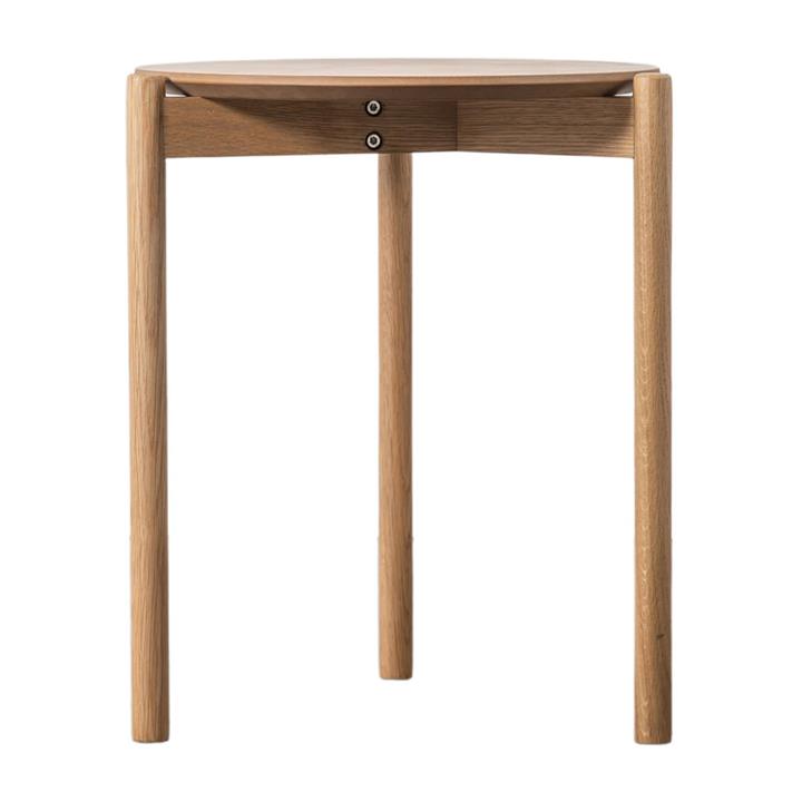 Trefin Oak Timber Round Round Side Table, Oak by Casa Bella - Style ...