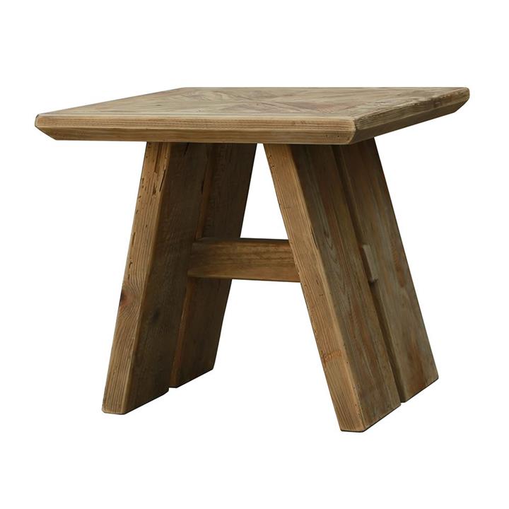 Mandalay Recycled Pine Timber Trestle Lamp Table by AusFurniture ...
