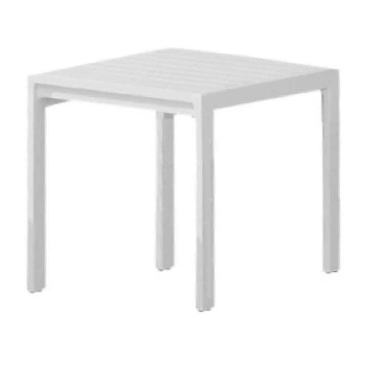 Indosoul Florida Metal Outdoor Side Table, White by Indosoul - Style ...