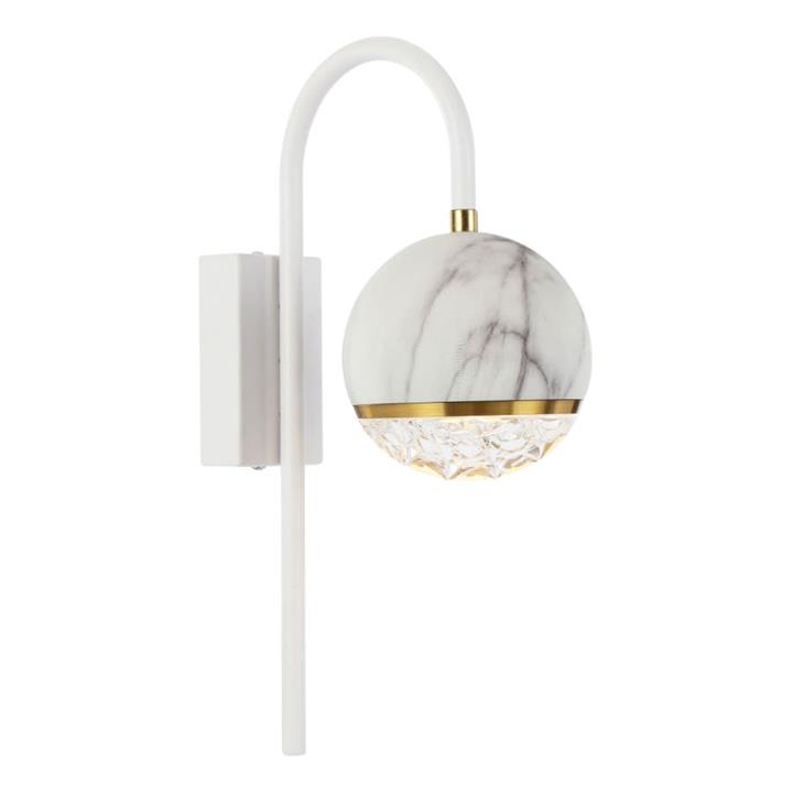 Oneta Arch Arm Wall Light, White by Telbix - Style Sourcebook