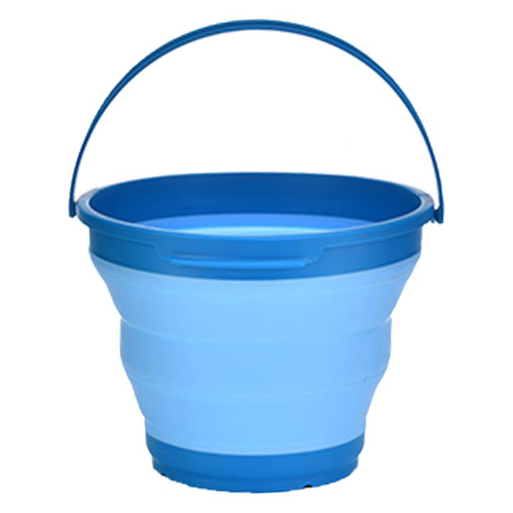 Lipton Foldable Bucket, Blue by New Oriental - Style Sourcebook