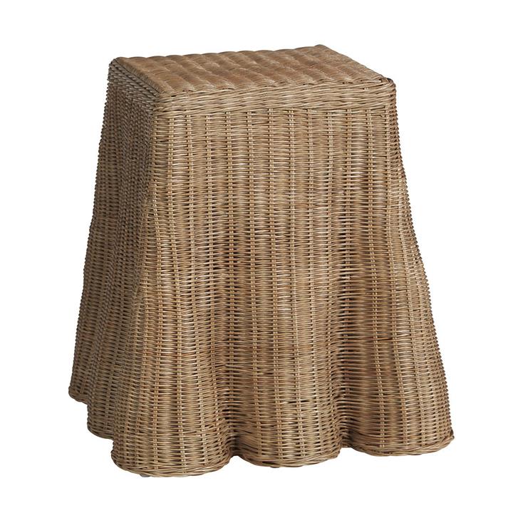 Willow Rattan Side Table by Canvas Sasson - Style Sourcebook