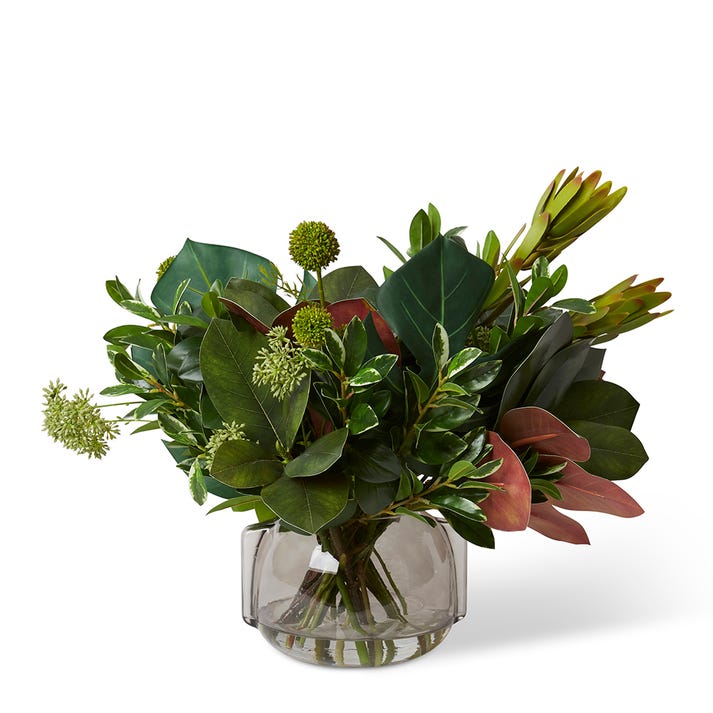 Magnolia & Shikiba Leaf Mix - Koami Vase by Elme Living - Style Sourcebook
