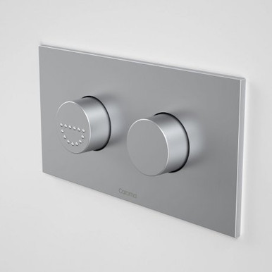 Invisi Series Ii® Round Dual Flush Plate & Raised Care Buttons Satin ...