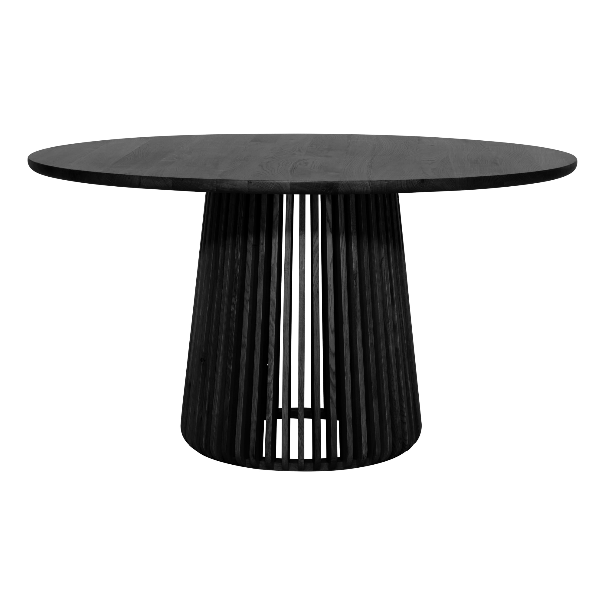 Pila Round Dining Table 150cm in Black by OZ Design - Style Sourcebook