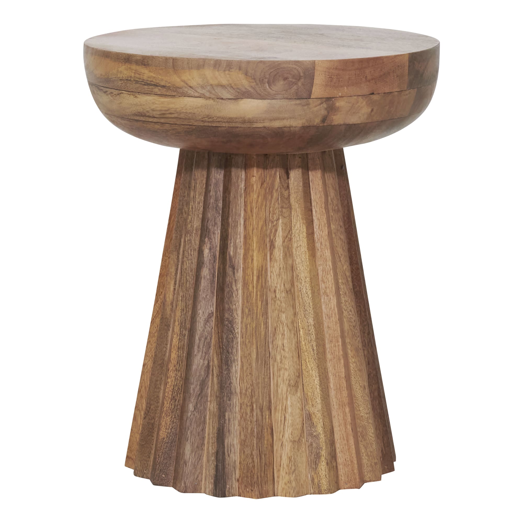 Remi Round Side Table 38cm in Mangowood Natural by OZ Design - Style ...