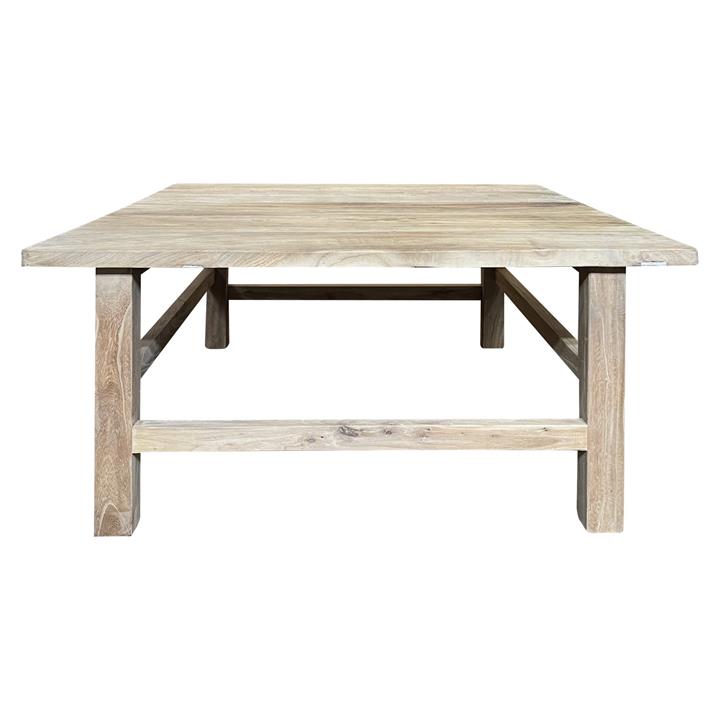 Pioneer Reclaimed Elm Timber Square Coffee Table, 100cm by Montego ...