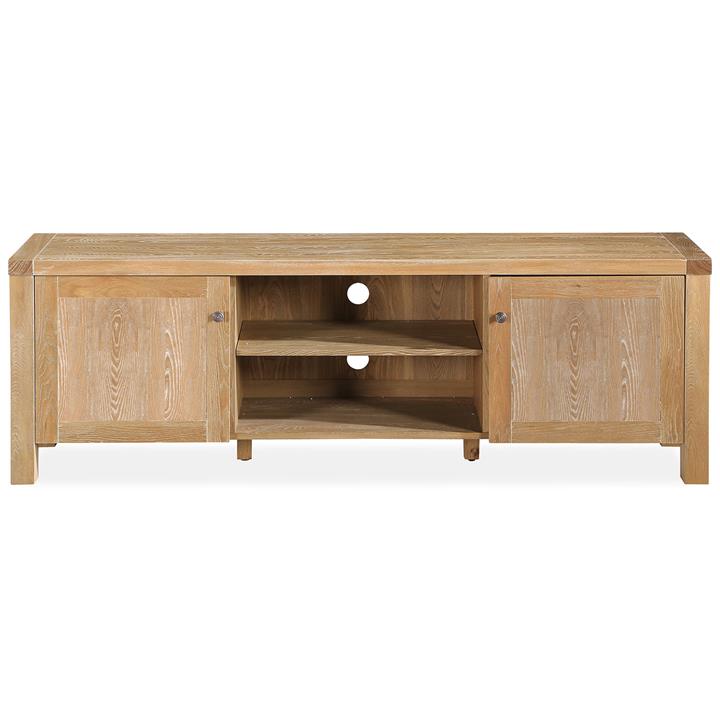Aberdeen Elm Timber 2 Door TV Unit, 140cm by Dodicci - Style Sourcebook