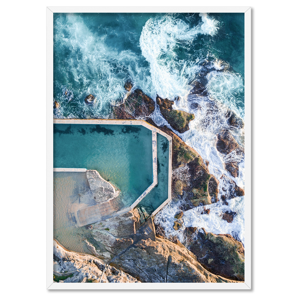 South Curl Curl Rock Pool - Art Print by Print and Proper - Style ...