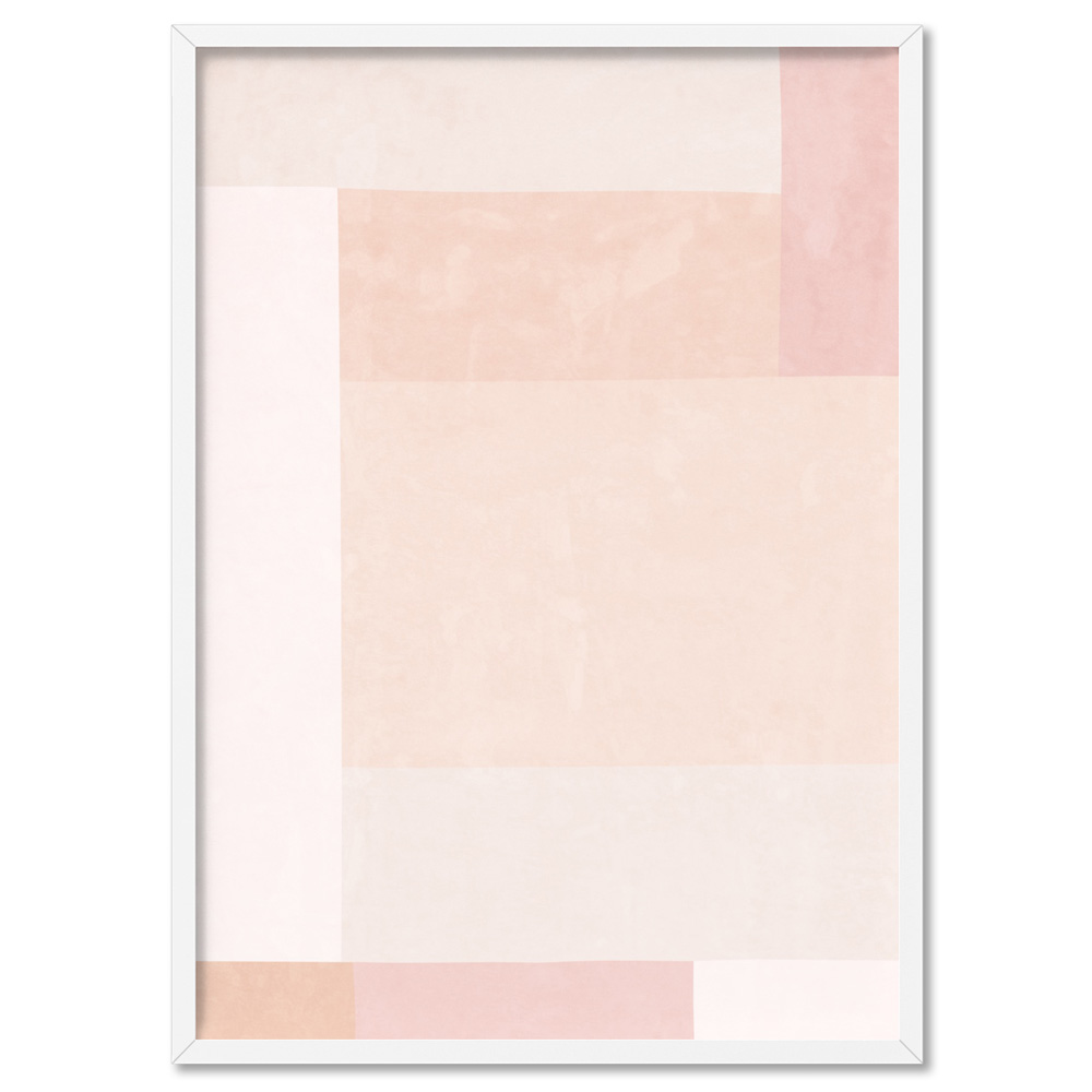 Abstract Blocks | Boho Blush I - Art Print by Print and Proper - Style ...