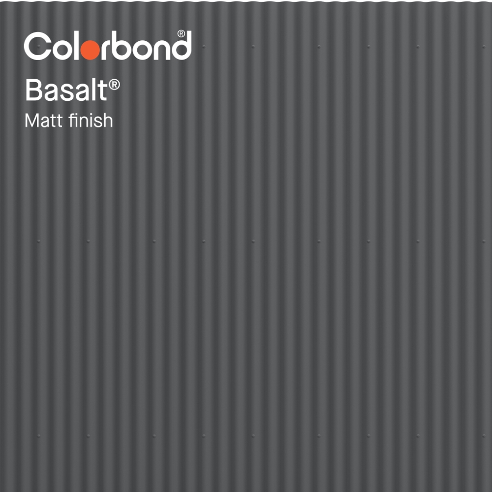 Basalt® (Matt Finish - Corrugated Profile) by COLORBOND® steel - Style ...