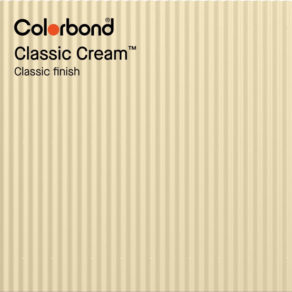 Classic Cream™ (Classic Finish - Corrugated Profile) by COLORBOND ...