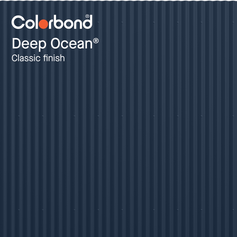 Deep Ocean® (Classic Finish - Corrugated Profile) by COLORBOND® steel ...