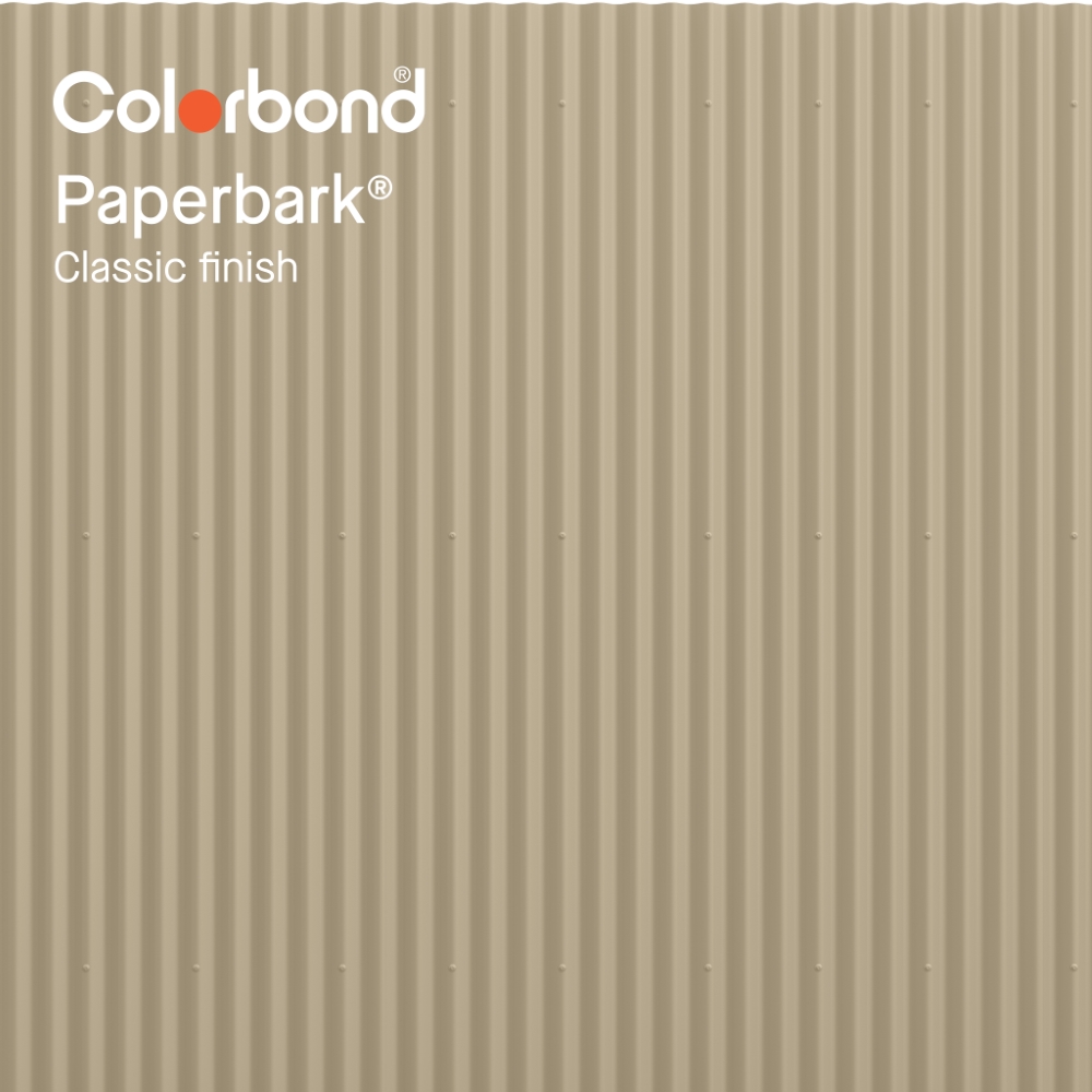 Paperbark® (Classic Finish - Corrugated Profile) by COLORBOND® steel ...
