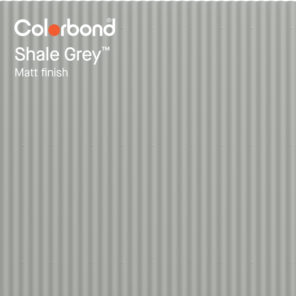 Shale Grey™ (Matt Finish - Corrugated Profile) by COLORBOND® steel ...